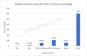 File Size Comparison - Professional Audio Support