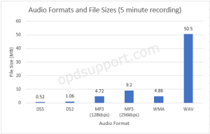 File Size Comparison - Professional Audio Support
