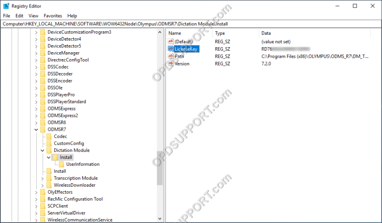 Change or Find License Key in Registry - Professional Audio Support