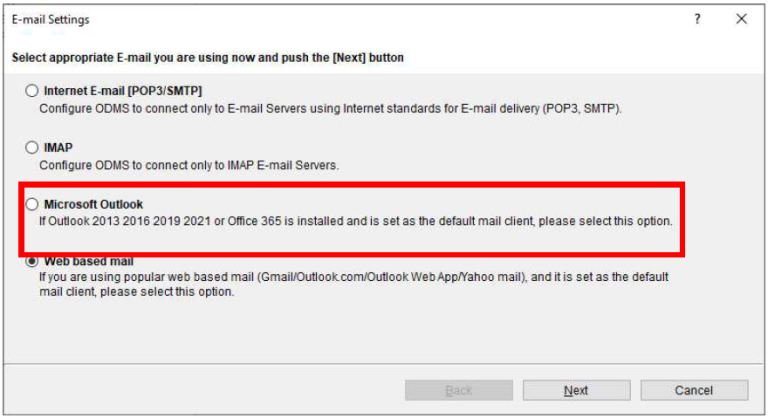 ODMS R7: Specification Change for Office 365 POP/IMAP - Professional ...