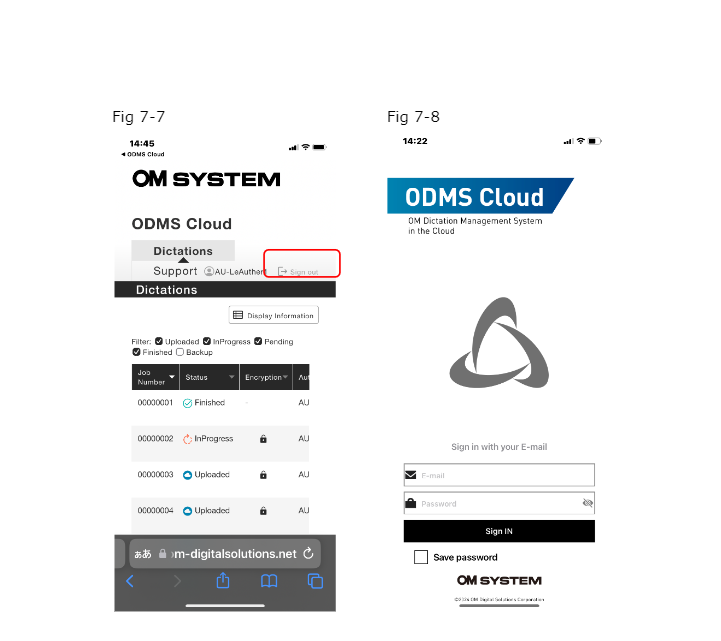 ODMS CLOUD: The Smartphone App - Launch and Sign in. - Professional ...