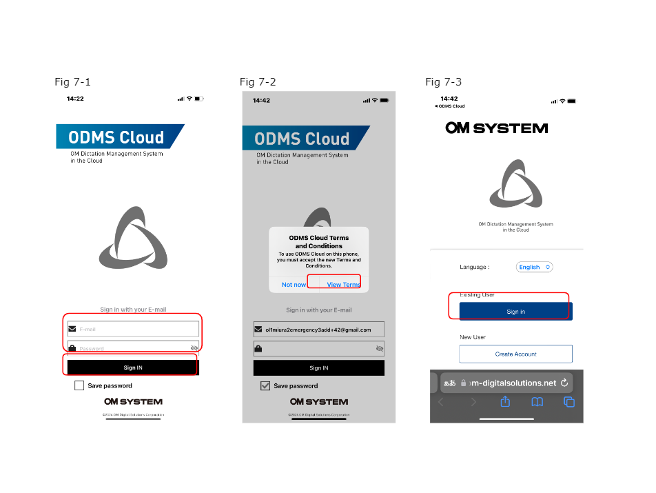 ODMS CLOUD: The Smartphone App - Launch and Sign in. - Professional ...
