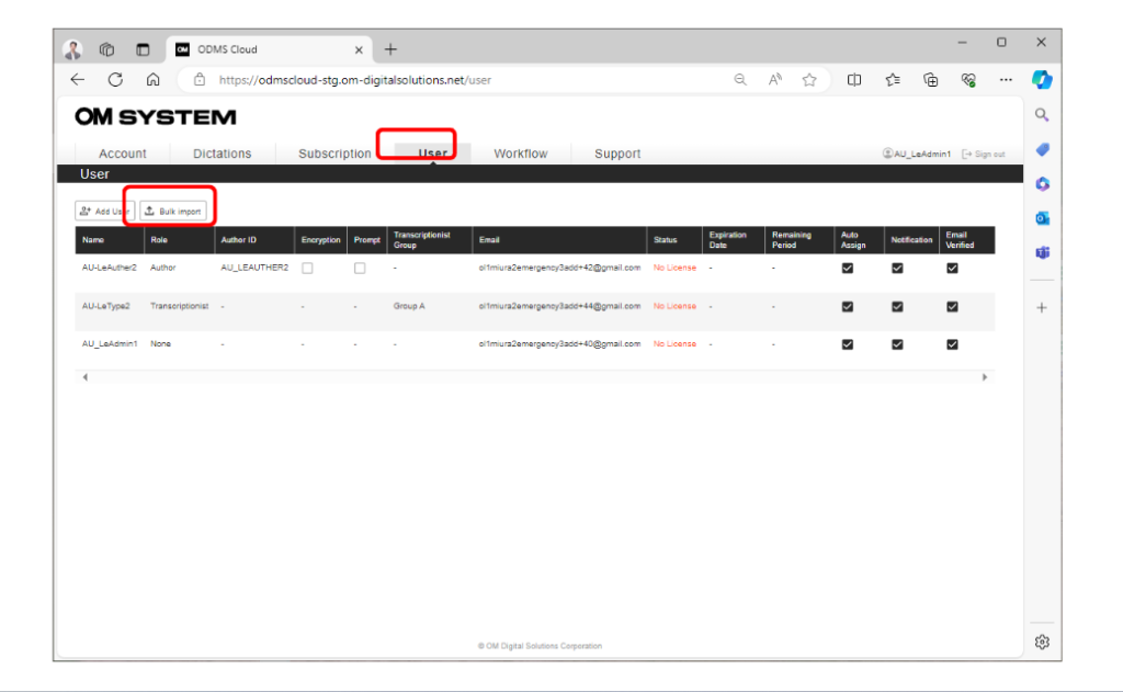 ODMS CLOUD – How to Manage Users – User Management via CSV File. - Professional Audio Support