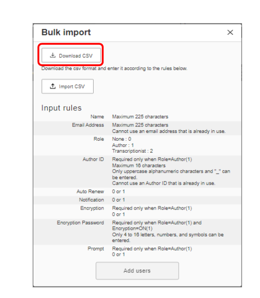 ODMS CLOUD – How to Manage Users – User Management via CSV File. - Professional Audio Support